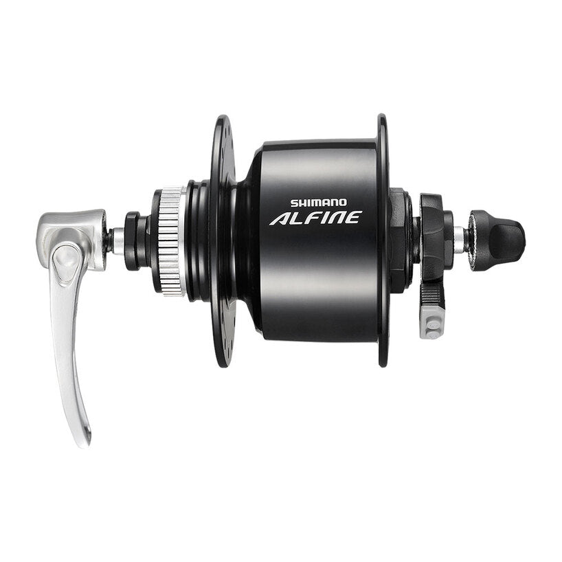 SHIMANO Alfine DH-S501 Dynamo Front Disc Centerlock Black Hub 100mm ...