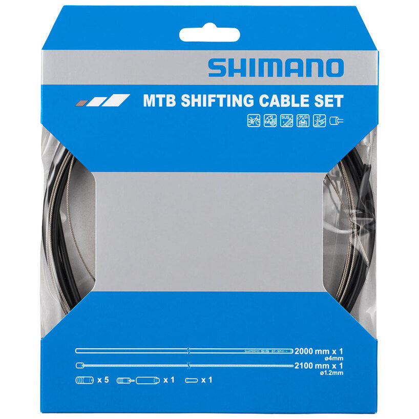 SHIMANO OT-SP41 MTB Stainless Steel Shift Cable and Housing Set For ...