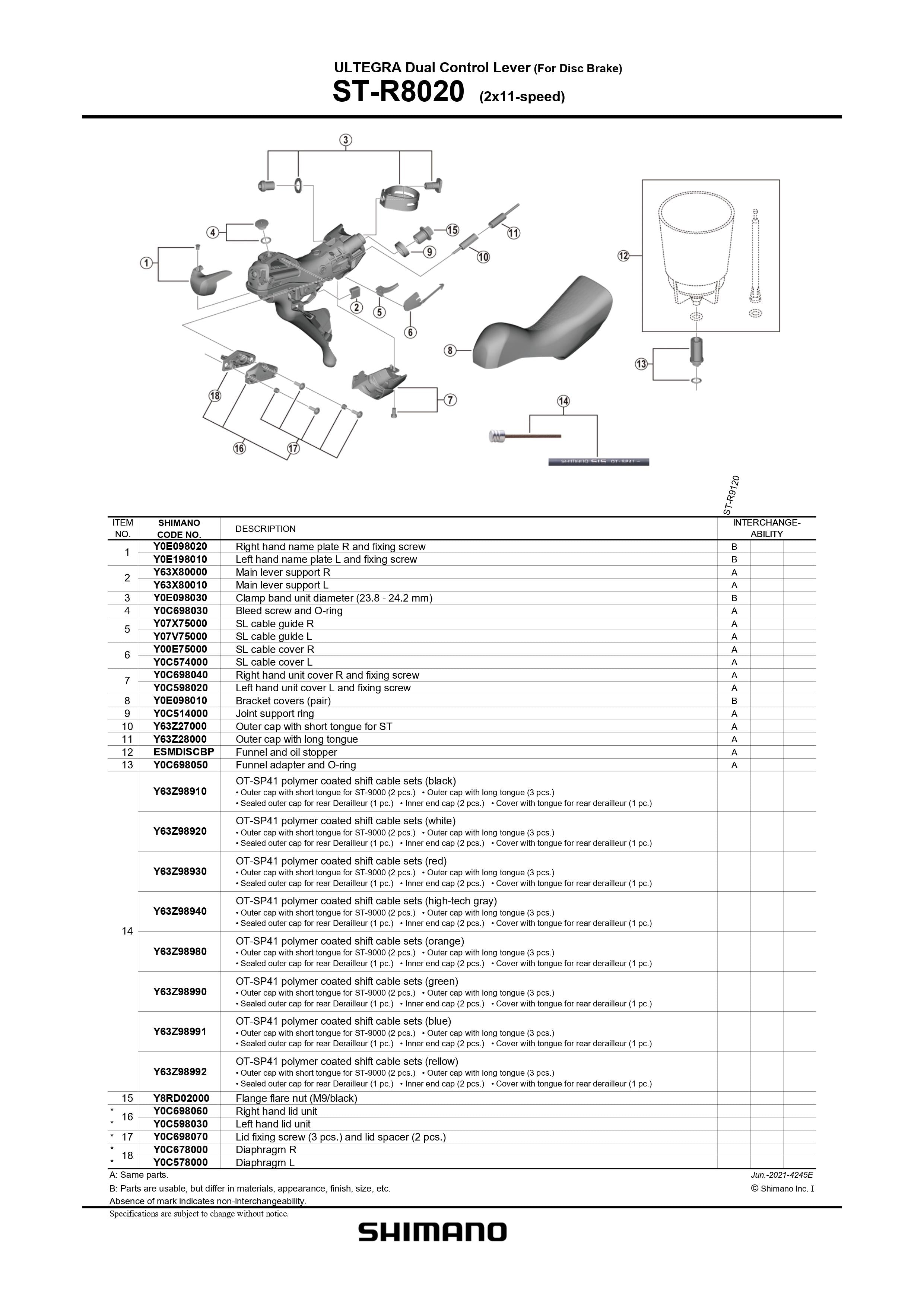 SHIMANO SM-BH90 Flange Connecting Bolt M9 - Y8RD02000 192790529523 ...